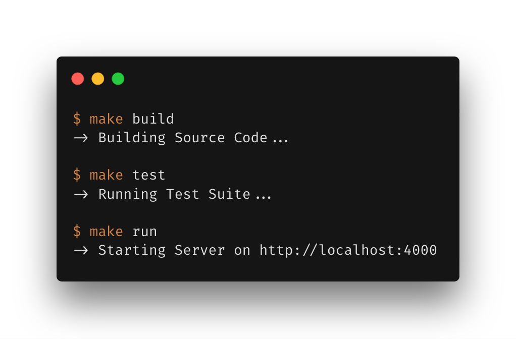 Using 'make' to Make Your Code Easy to Work With